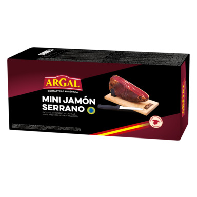 ARGAL Mini Jamon Serrano sink 1kg, lõikealuse ja noaga